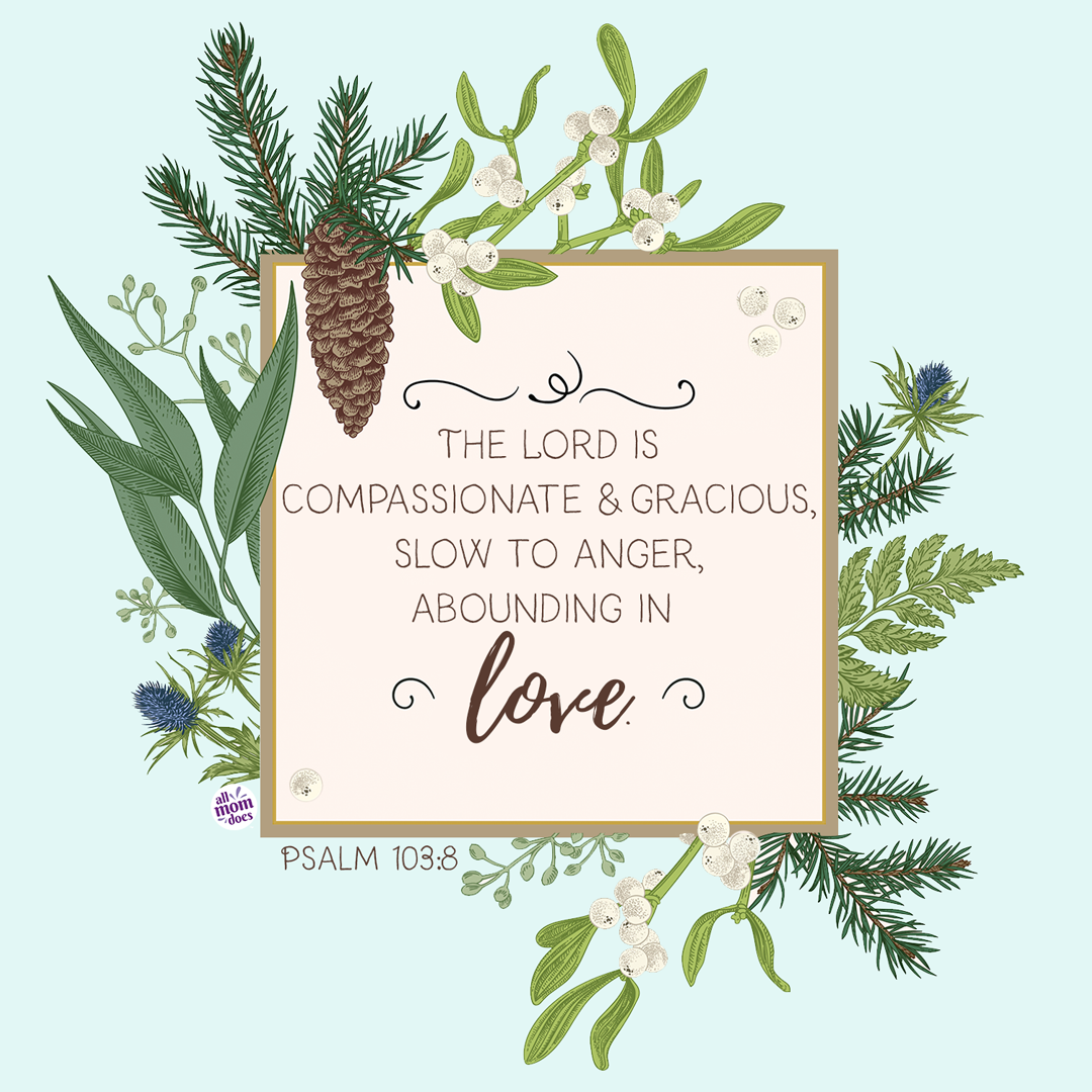 Bible Memory Verse + Coloring Page: Psalm 103:8 | AllMomDoes