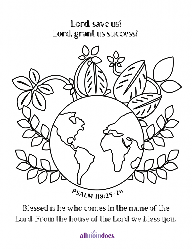 Bible Memory Verse + Coloring Page: Psalm 118:25-26 | AllMomDoes