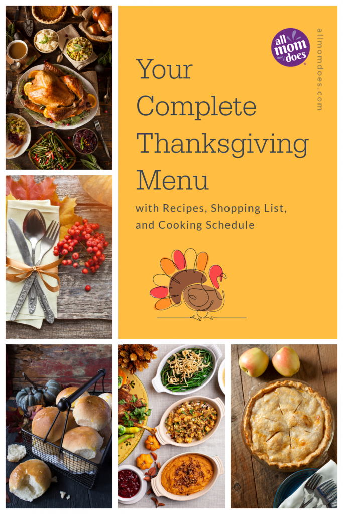 Your Complete Thanksgiving Menu, Cooking Schedule, and Shopping List ...