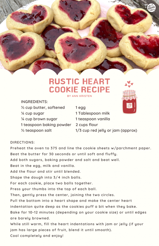 February Cookie of the Month: Rustic Heart Cookies | AllMomDoes