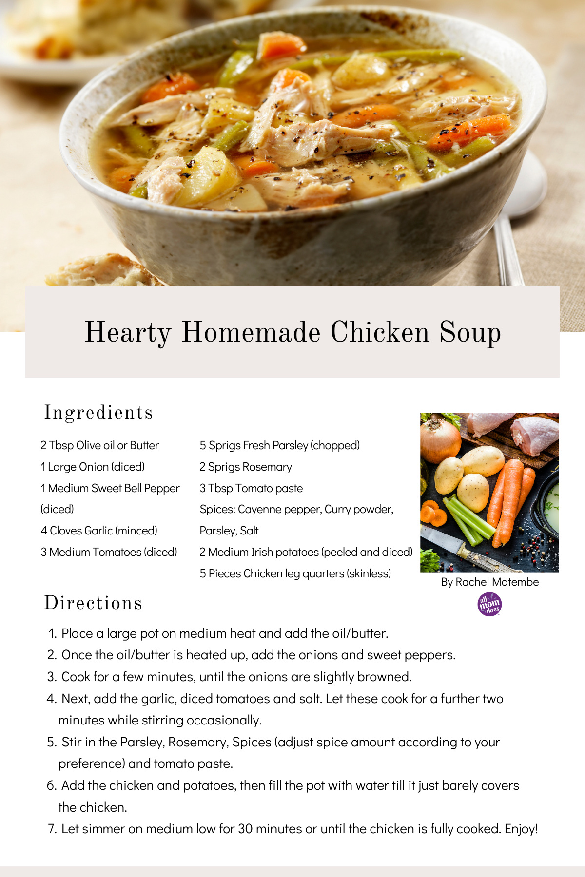 Hearty Homemade Chicken Soup | AllMomDoes